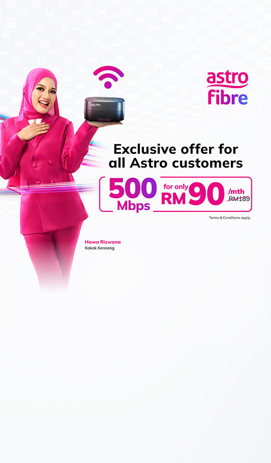 WiFi Kencang 500Mbps for only RM90/mth. Fixed price for 24 months